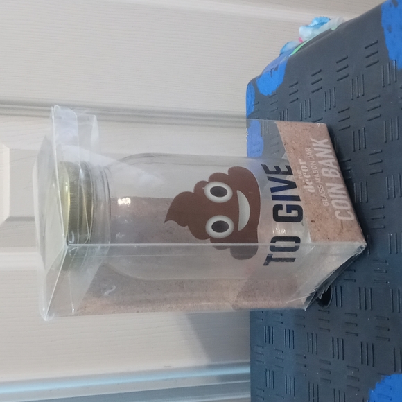 Rue Decor | Other | Rue Decor Poop Emoji Glass Mason Jar Bank | Poshmark